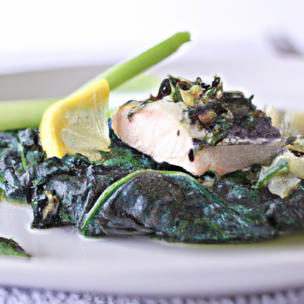 Baked Fish W-Swiss Chard and Leeks – Recipe Wise