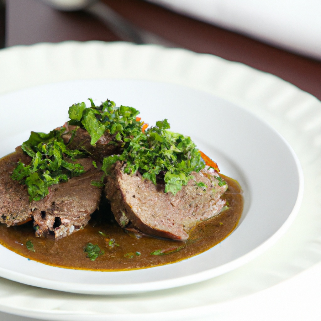 Beer Braised Beef With Italian Salsa Verde – Recipe Wise