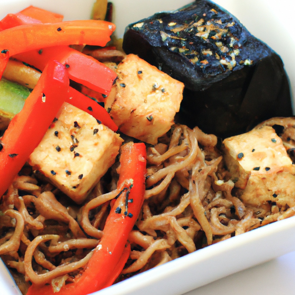 Bento Box Stir-Fried Tofu, Noodles and Vegetables – Recipe Wise