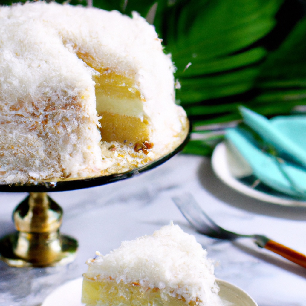 Double Coconut Cake With Fluffy Coconut Frosting – Recipe Wise