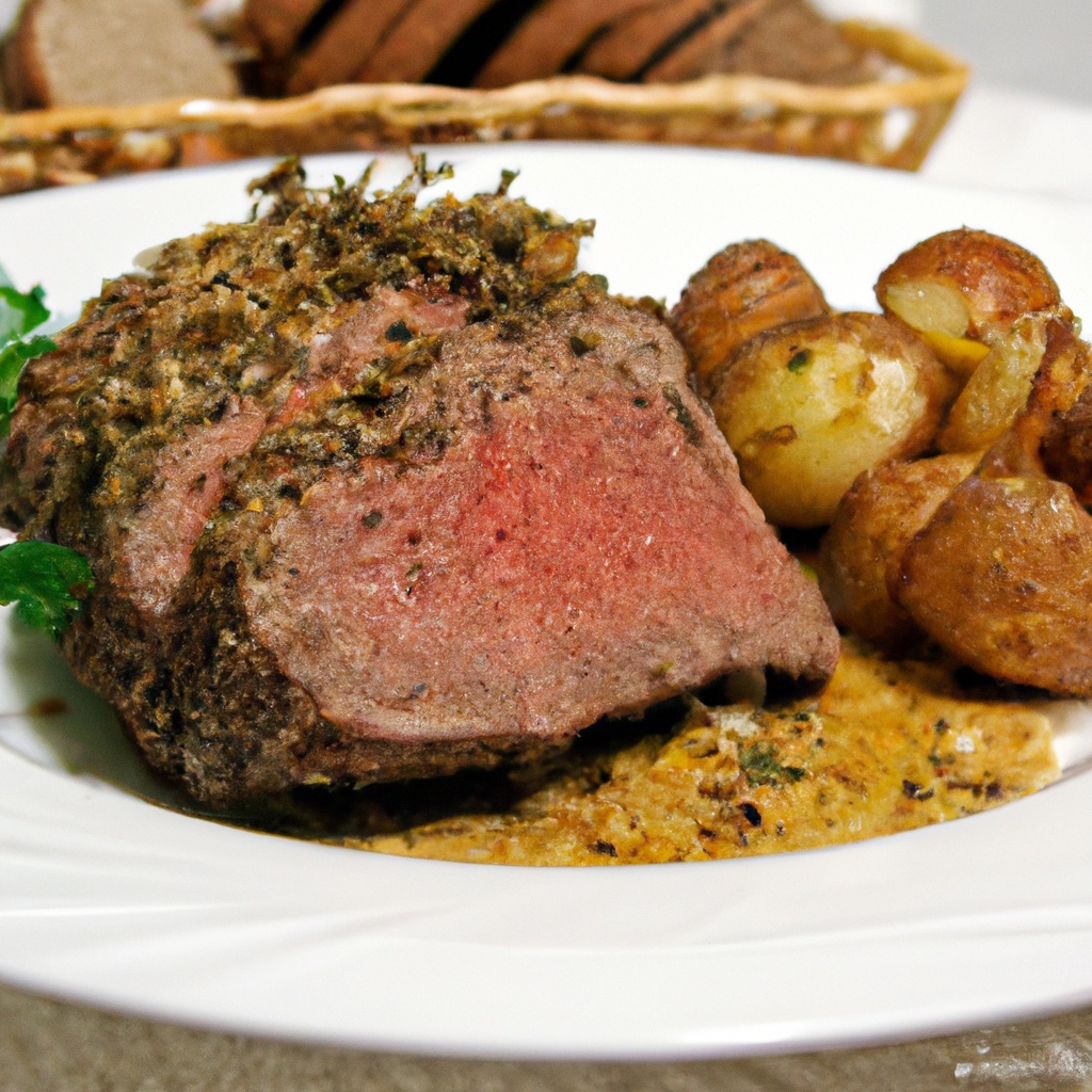 Herb Crusted Roast Beef And Potatoes Recipe Wise