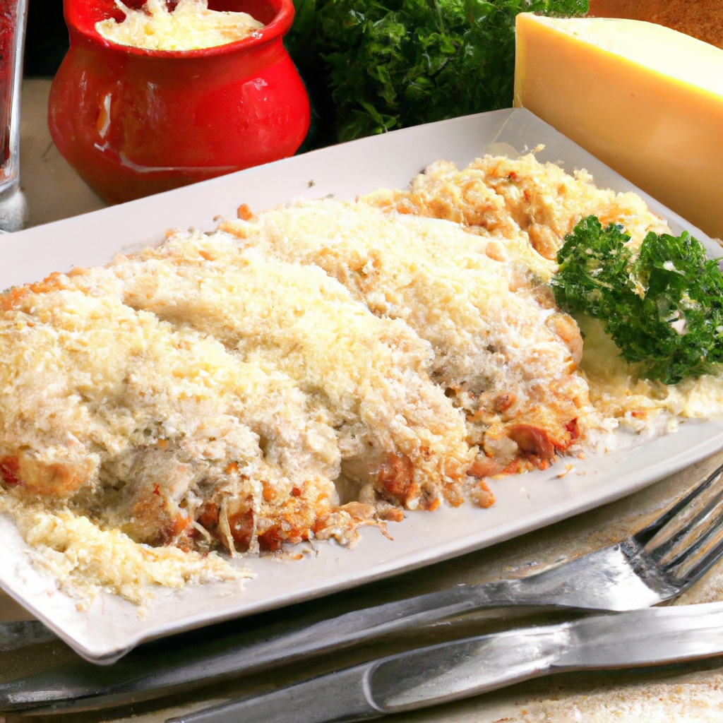 Parmesan & Romano-Crusted Chicken With a Zesty-Zing – Recipe Wise