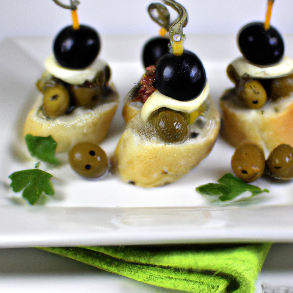 Spanish Olive and Cream Cheese Canapes – Recipe Wise