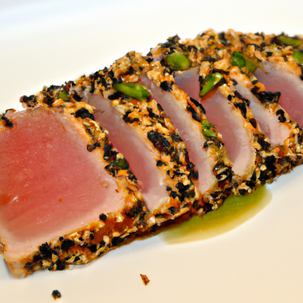 Teddy's Mommy's Pan Seared Ahi Tuna With Wasabi Sauce – Recipe Wise