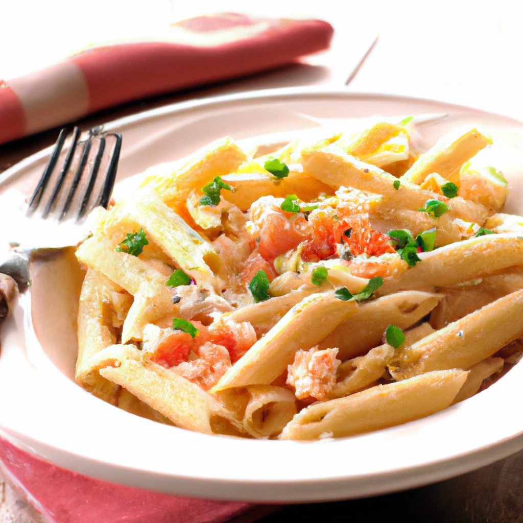 Penne Rigate and Smoked Salmon Pasta Salad – Recipe Wise